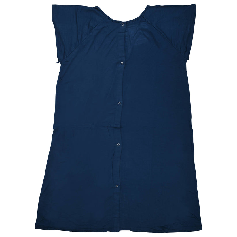 Navy Blue Maternity Mommy Labor and Delivery/ Nursing Gown – Local Honey